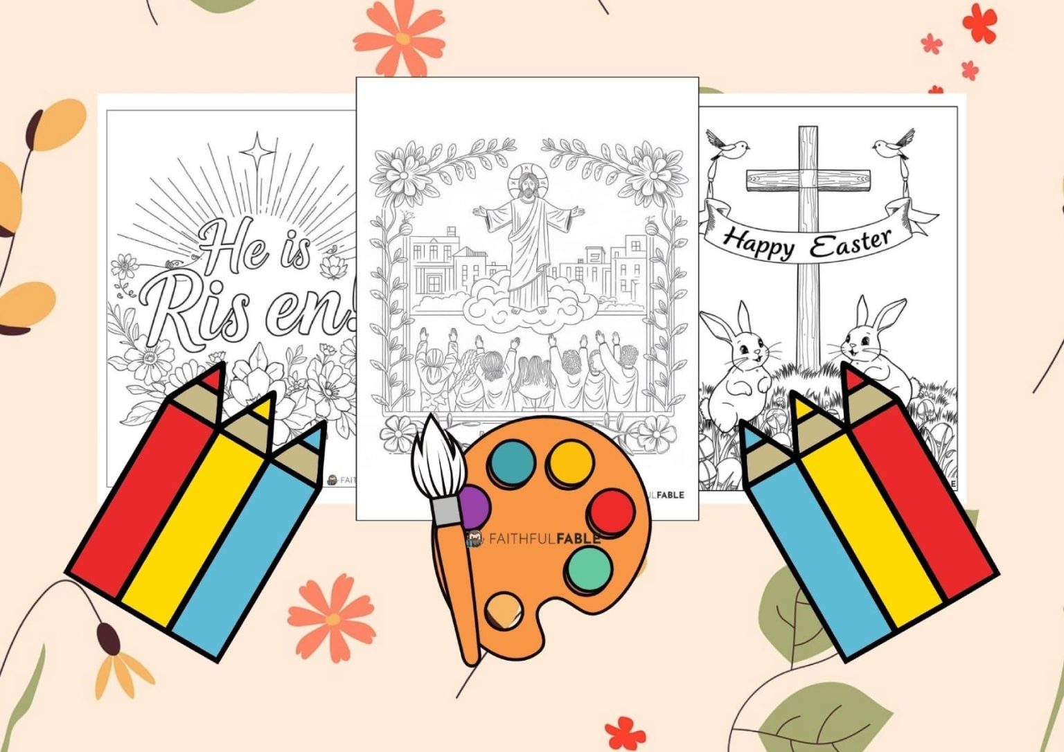20 Christian Easter Coloring Pages (Free Printable PDFs) - Faithful ...