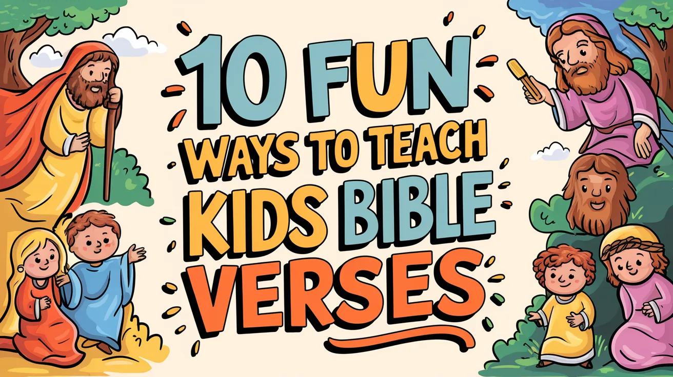 10 Fun Ways to Teach Kids Bible Verses - Faithful Parables