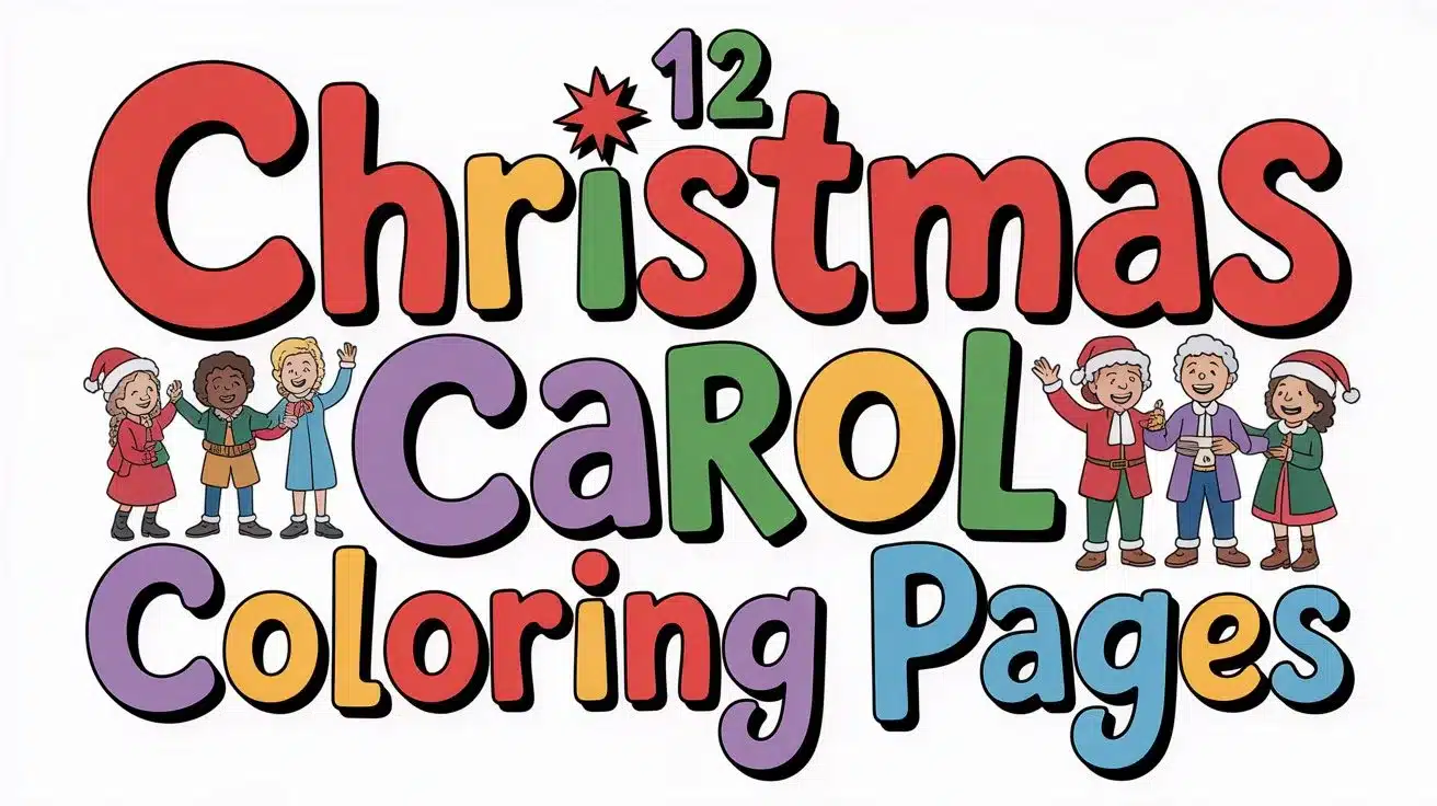 12 Free Christmas Carol Coloring Pages - Faithful Parables