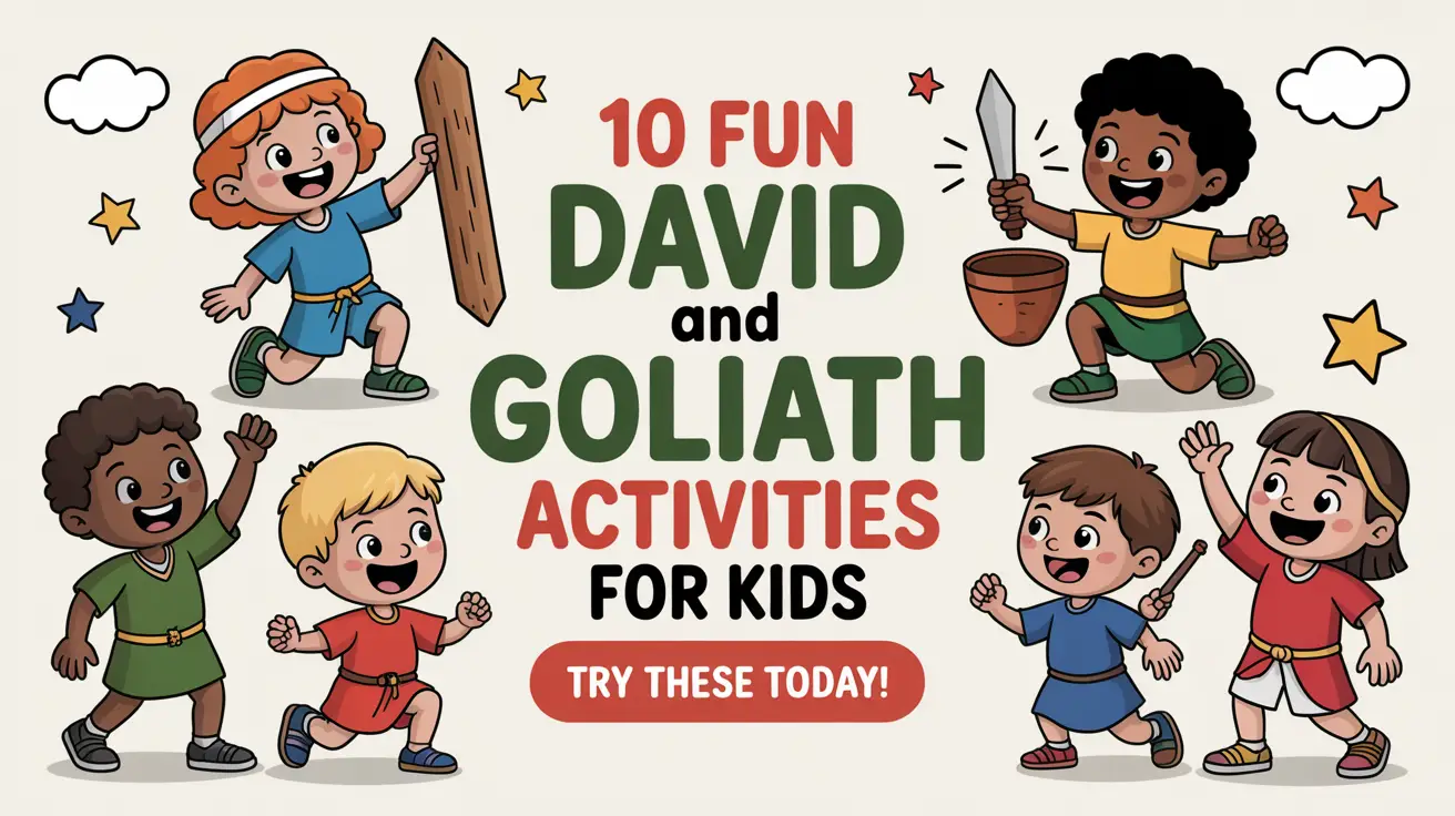 10 Fun David and Goliath Activities for Kids - Faithful Parables