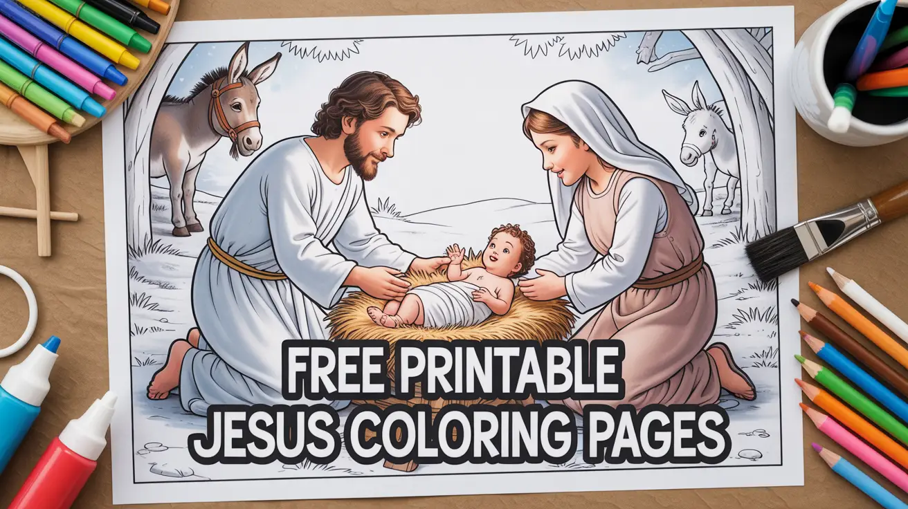 Free Printable Jesus Coloring Pages - Faithful Parables